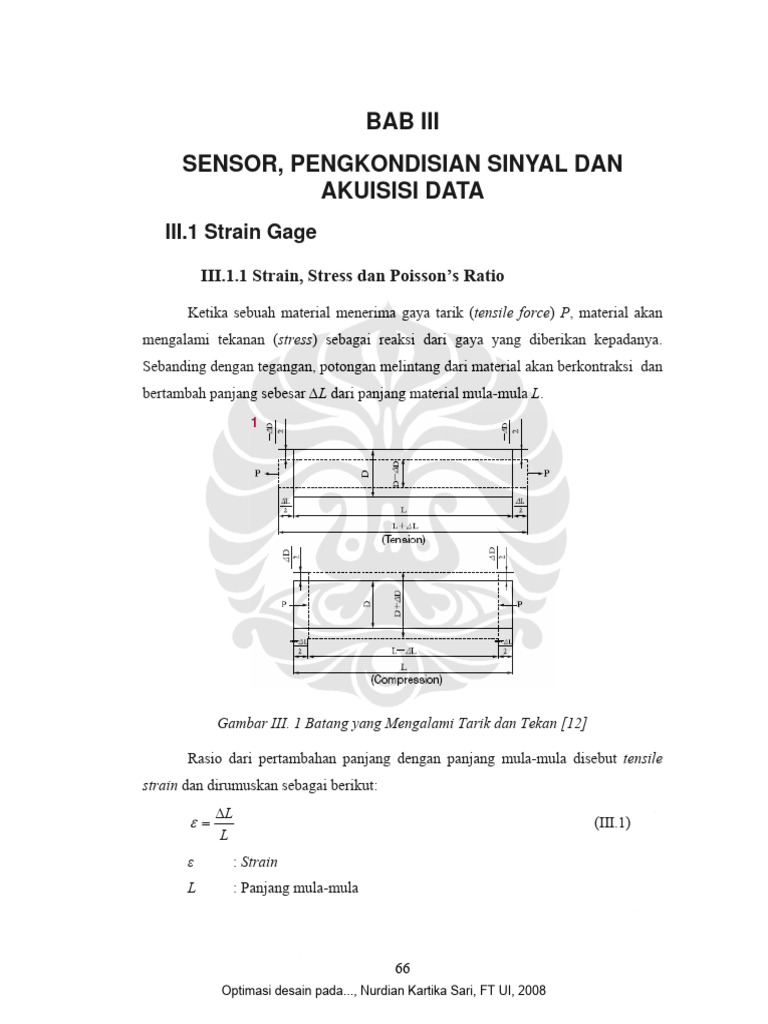 Prinsip dan Jenis Strain Gage dalam Pengukuran | PDF