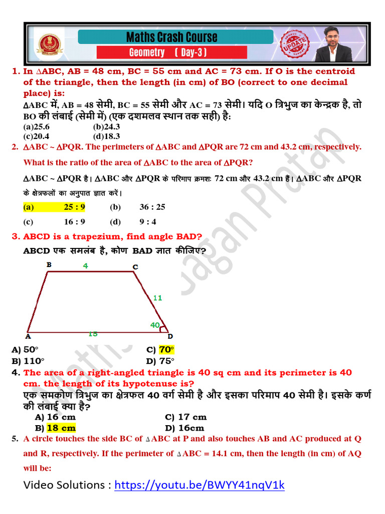 Geometry Day-3 Maths | PDF