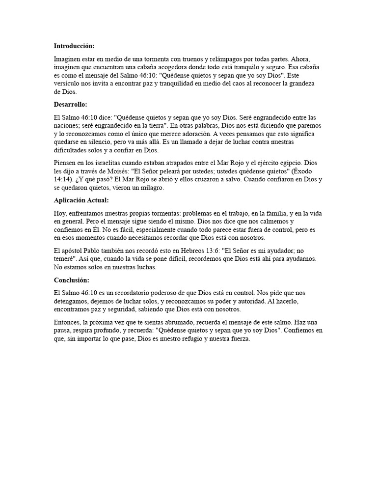 Discurso Biblico | PDF | Filosofía