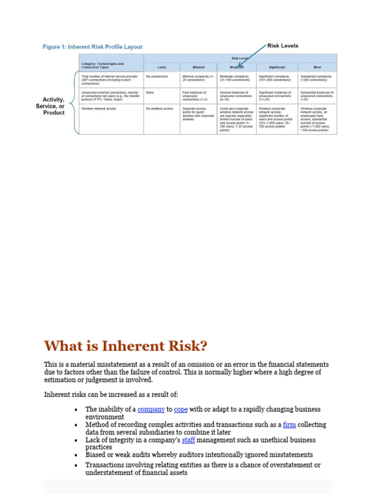 Inherent Risk | PDF | Career & Growth
