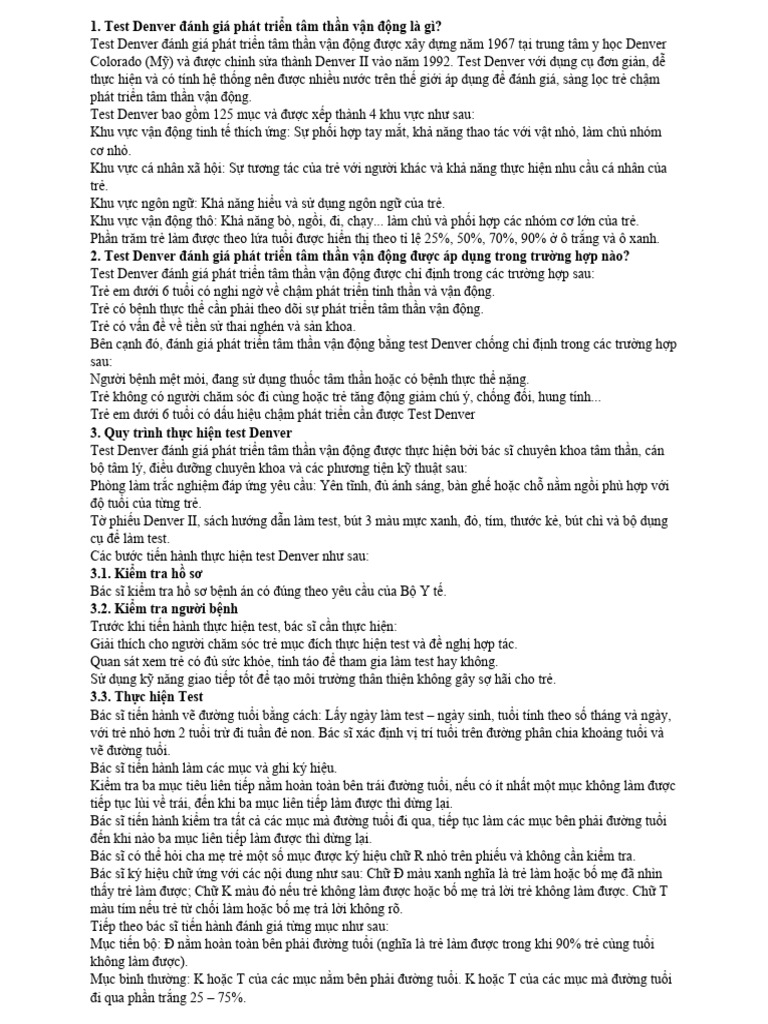Test Denver | PDF