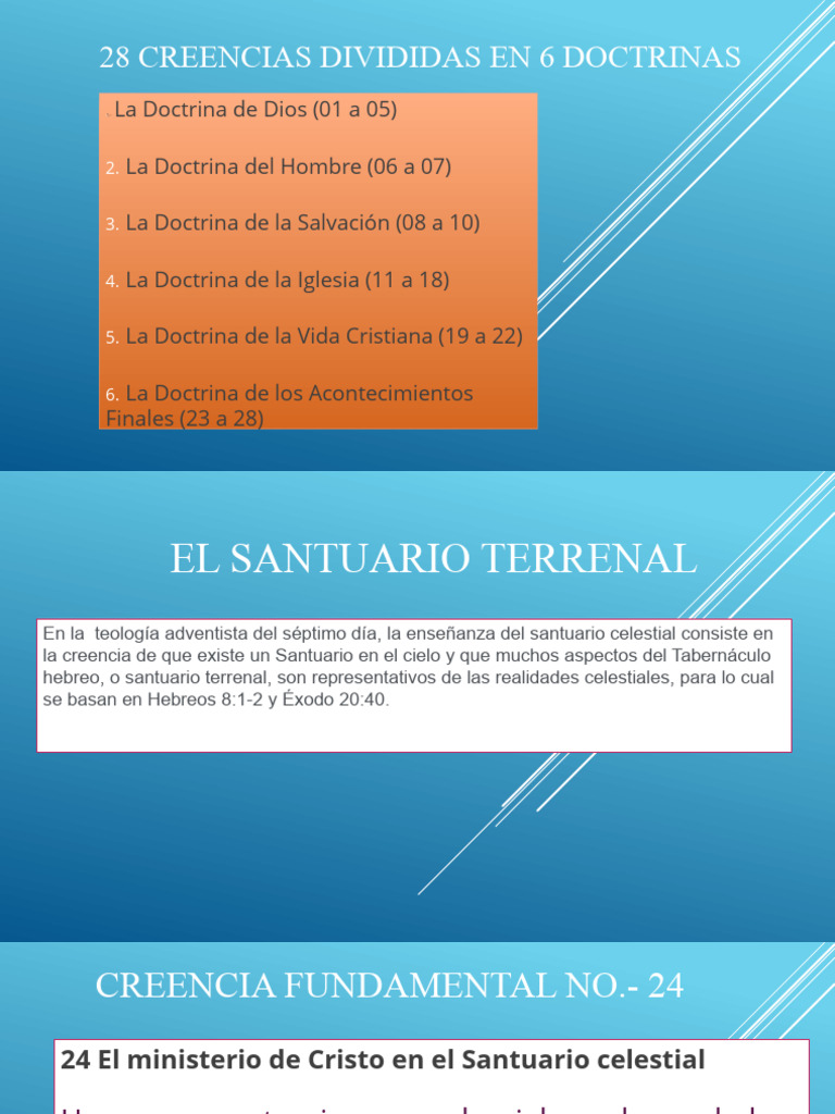 El Santuario | PDF | Creencia religiosa y doctrina | Creencia y doctrina cristiana