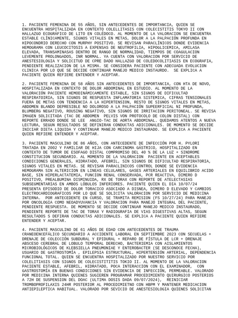 MNB | PDF | Medicina CLINICA | Especialidades Medicas