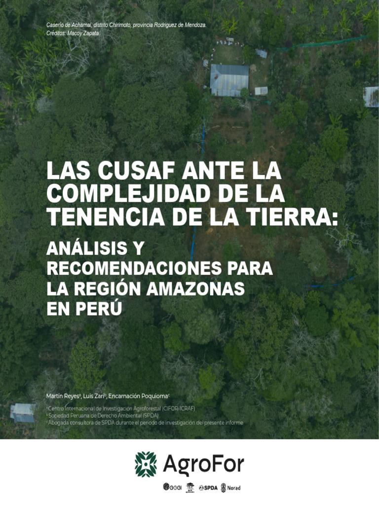 CUSAF Amazonas Agrofor | PDF | Los bosques | Perú