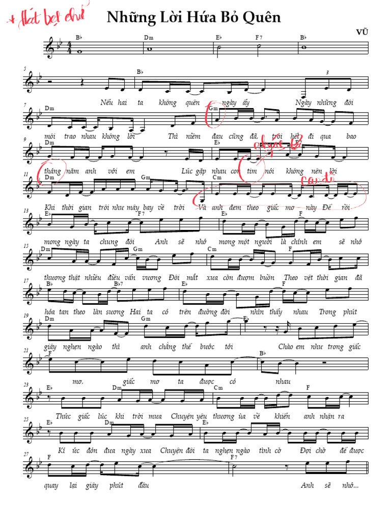 Nhung Loi Hua Bo Quen | PDF