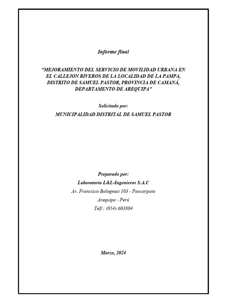 Informe 1 | PDF | Roca (geología) | Andes