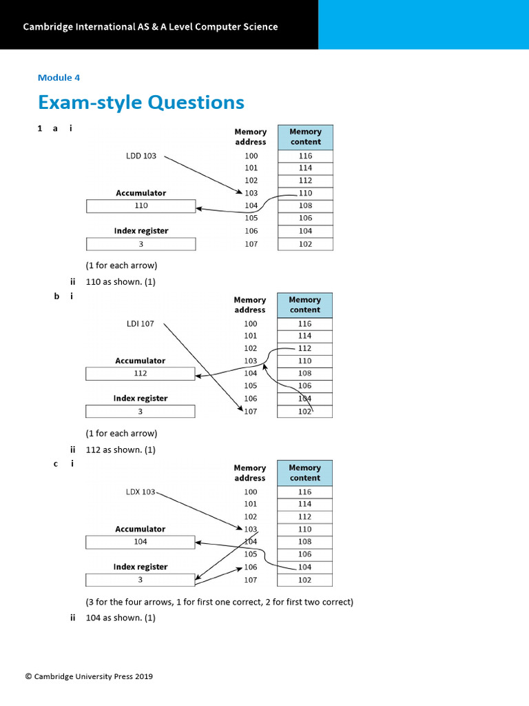 GR_CHECK_Module_4_Exam_Style_Answers_Assembly_Language_CUP | Download Free PDF | Computer ...