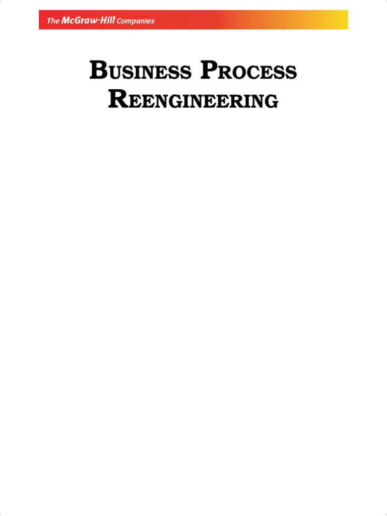 Business Process Reengineering (R. Srinivasan) | PDF | Business Process ...