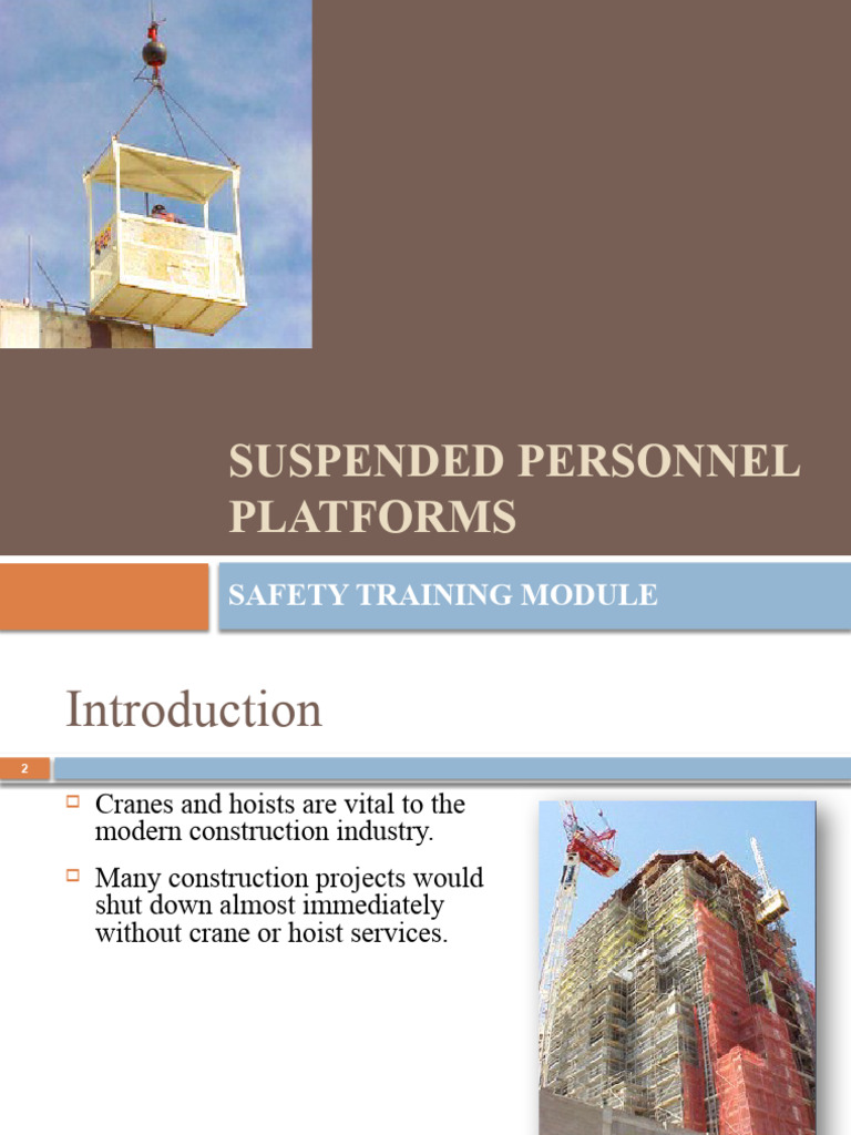 Safety Guidelines for Personnel Platforms | PDF | Crane (Machine ...