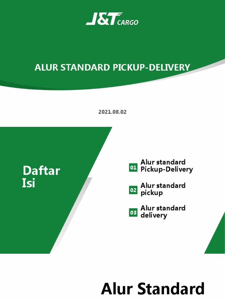 Alur Standar Pickup-Delivery | PDF