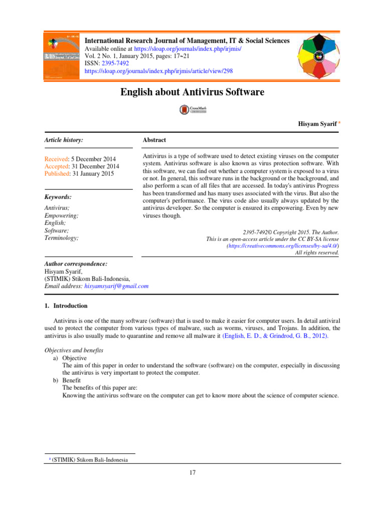 English About Antivirus Software 2ac868c1 | PDF | Antivirus Software ...