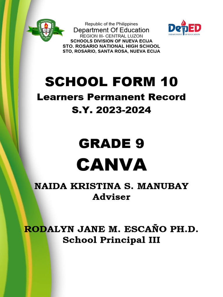 SF 10 Front Cover | PDF