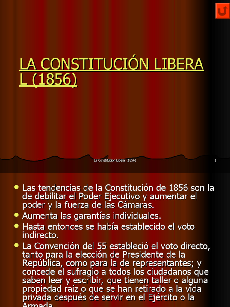 Constitución Liberal de Perú 1856 | PDF | Constitución | Legislador
