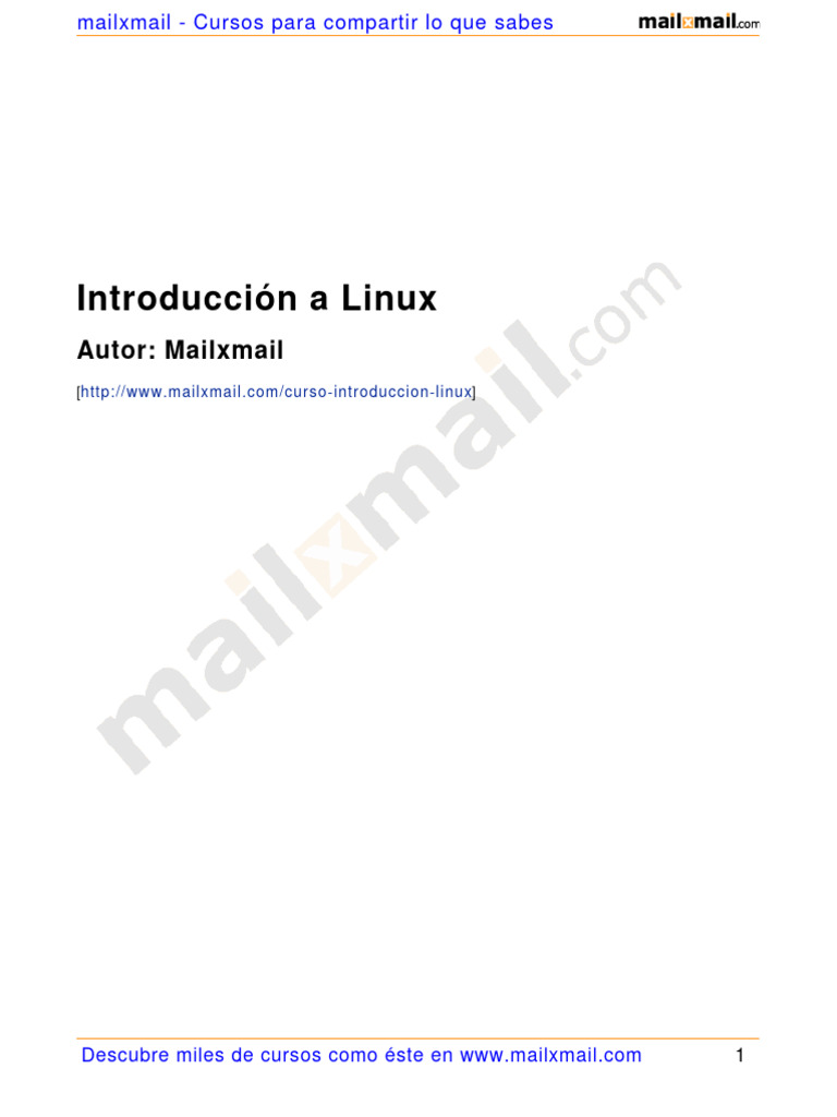 Introduccion Linux 3121 | PDF | Distribución de software de Berkeley | Unix