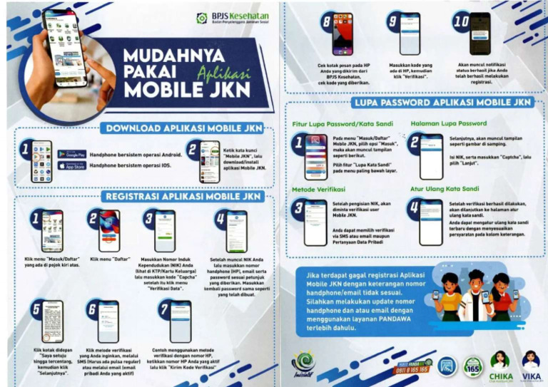 Brosur Login Mobile JKN BPJS Kesehatan | PDF