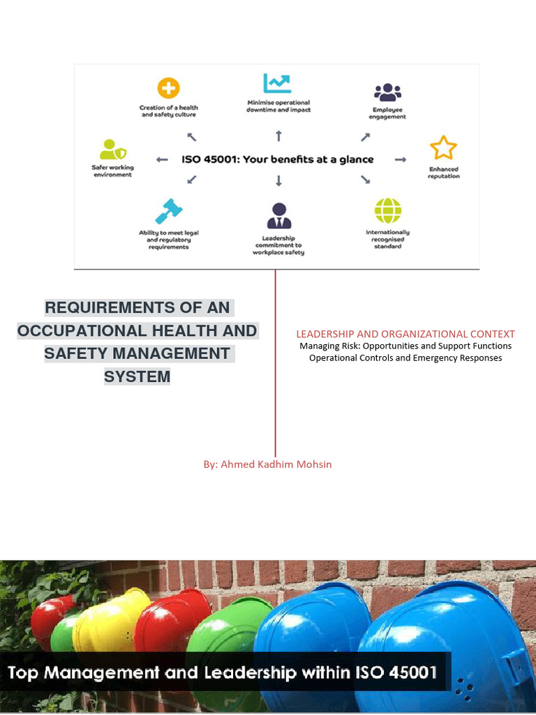 Day2 ISO45001 REQUIREMENTS OF AN OCCUPATIONAL HEALTH AND SAFETY | PDF ...