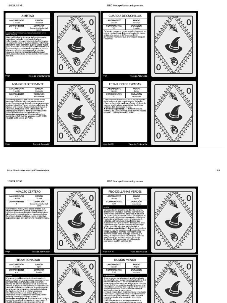 Cartas Mago Dyd | PDF