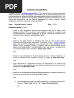 Conflict of Interest Declaration Form | PDF
