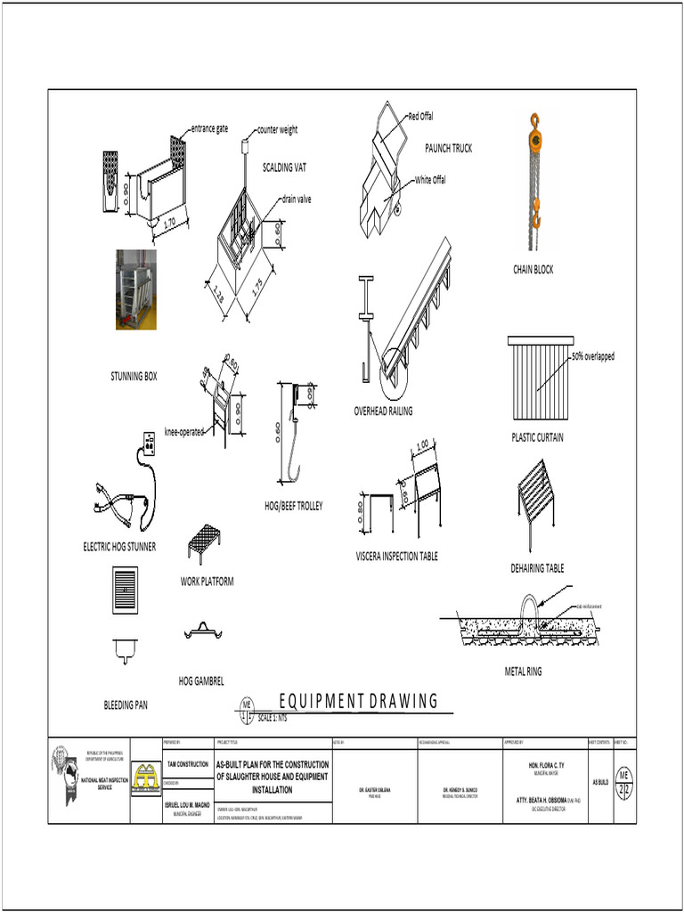 Equipment Drawing: Scalding Vat Paunch Truck | PDF | Animal Rights ...