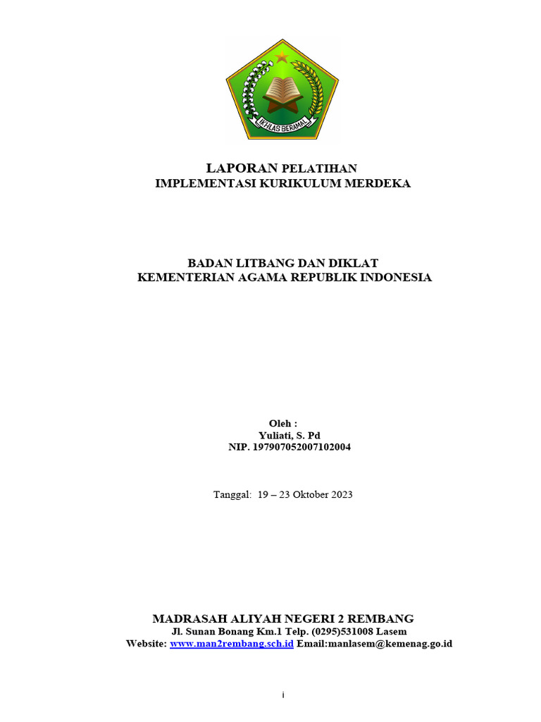 Laporan IKM Pintar | PDF | Karier & Perkembangan | Seni