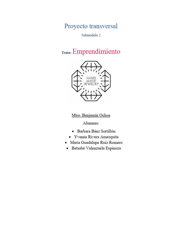 Proyecto Transversal | PDF | Informática