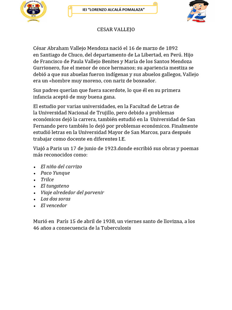 CESAR VALLEJO | PDF