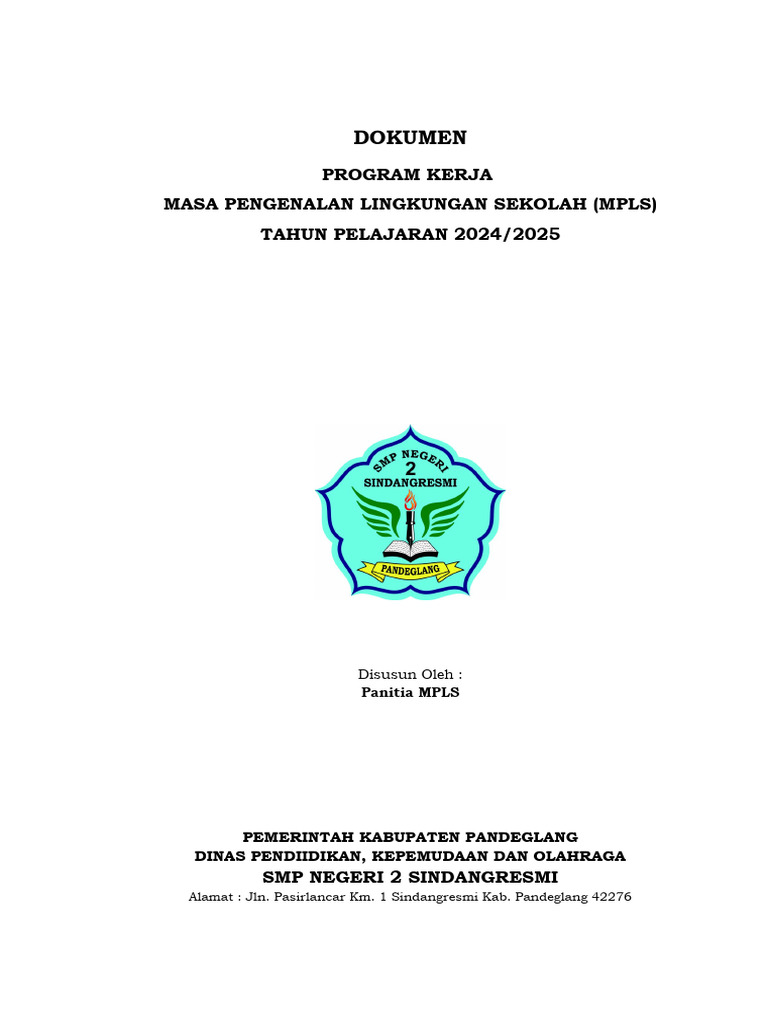 Program Kerja MPLS 2024-2025 | PDF