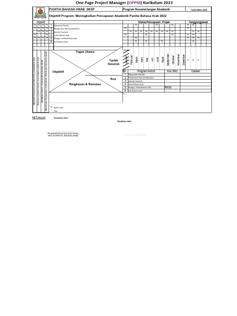 Oppm Bahasa Arab 2023 | PDF