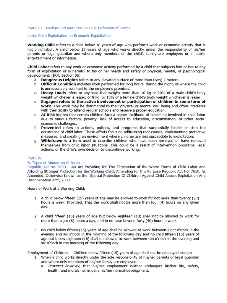 Child Labor Component To DepEd CPP | PDF | Child Labour | Employment