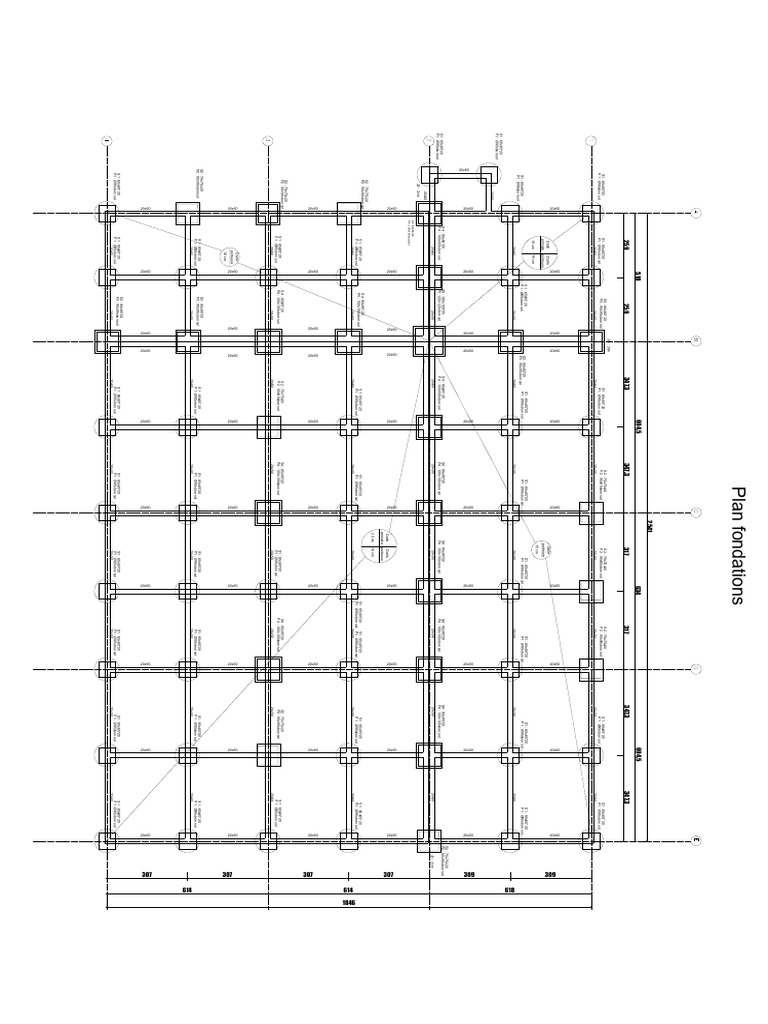 PLAN FONDATION Model | PDF