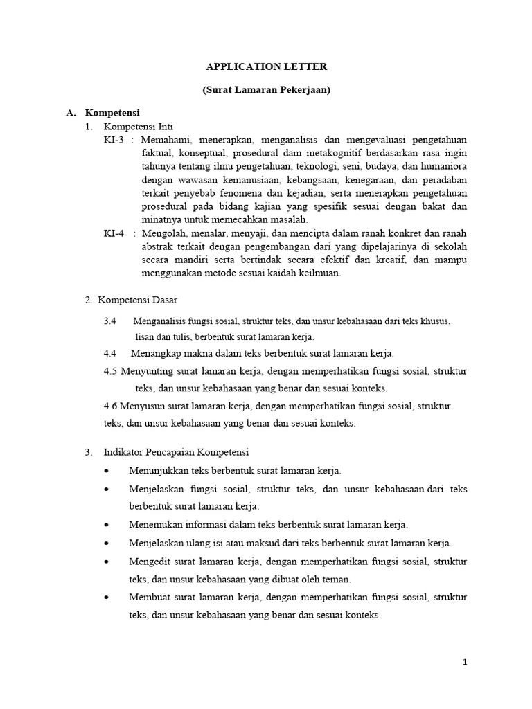 Application Letter | PDF | Bartender | Apprenticeship