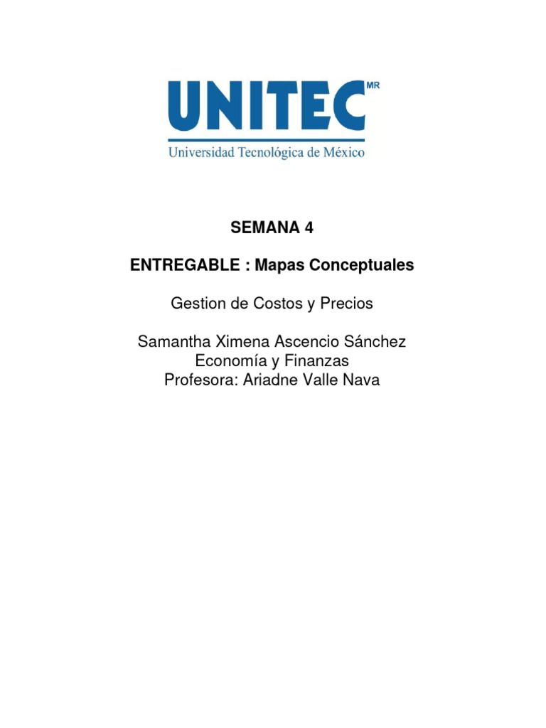 Gestion de Costos y Precios Entregable 2 | PDF | Crecimiento personal y profesional | Negocios