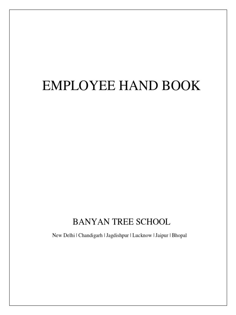 Banyan Tree School-Employee-Handbook | PDF | Sexual Harassment | Employment