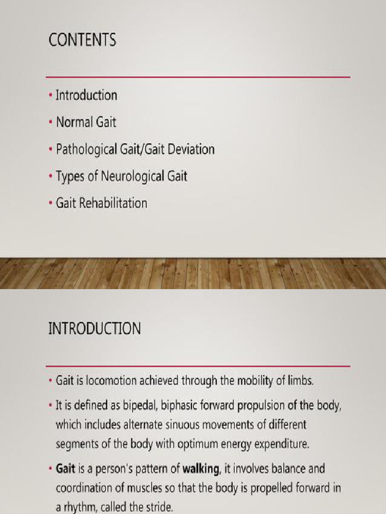 Neurological Gait Rehabilitation | PDF