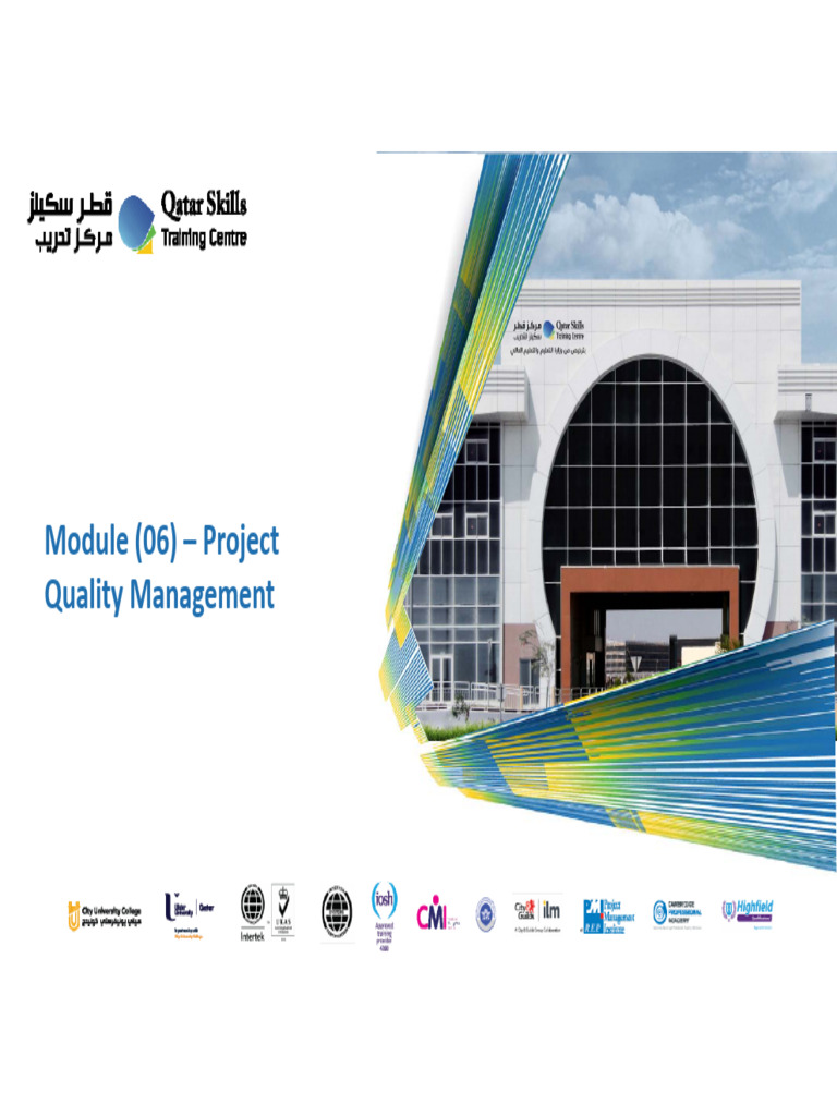 Project Management Professional - Module (06) - Project Quality ...
