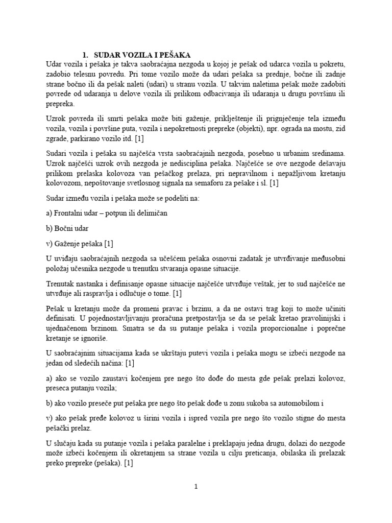 Sudar Vozila SCB | PDF