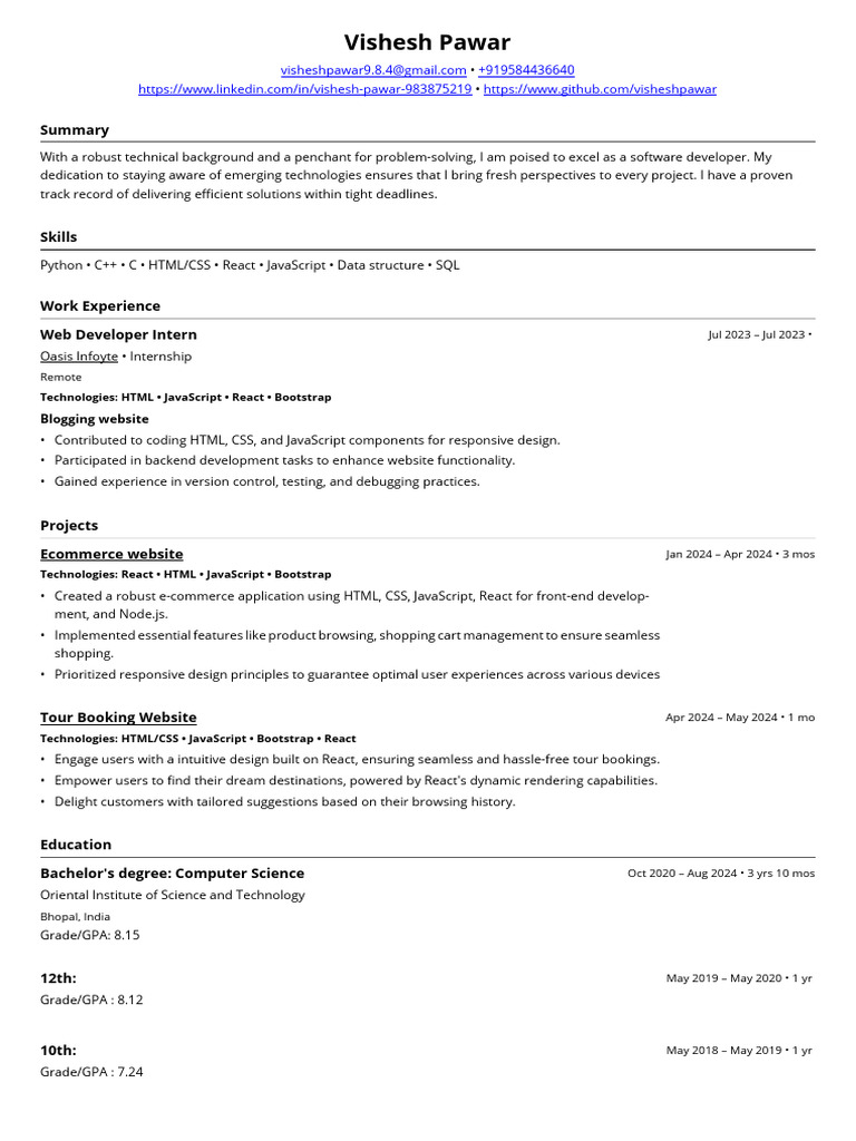 Visheshpawar | PDF | Bootstrap (Front End Framework) | Java Script