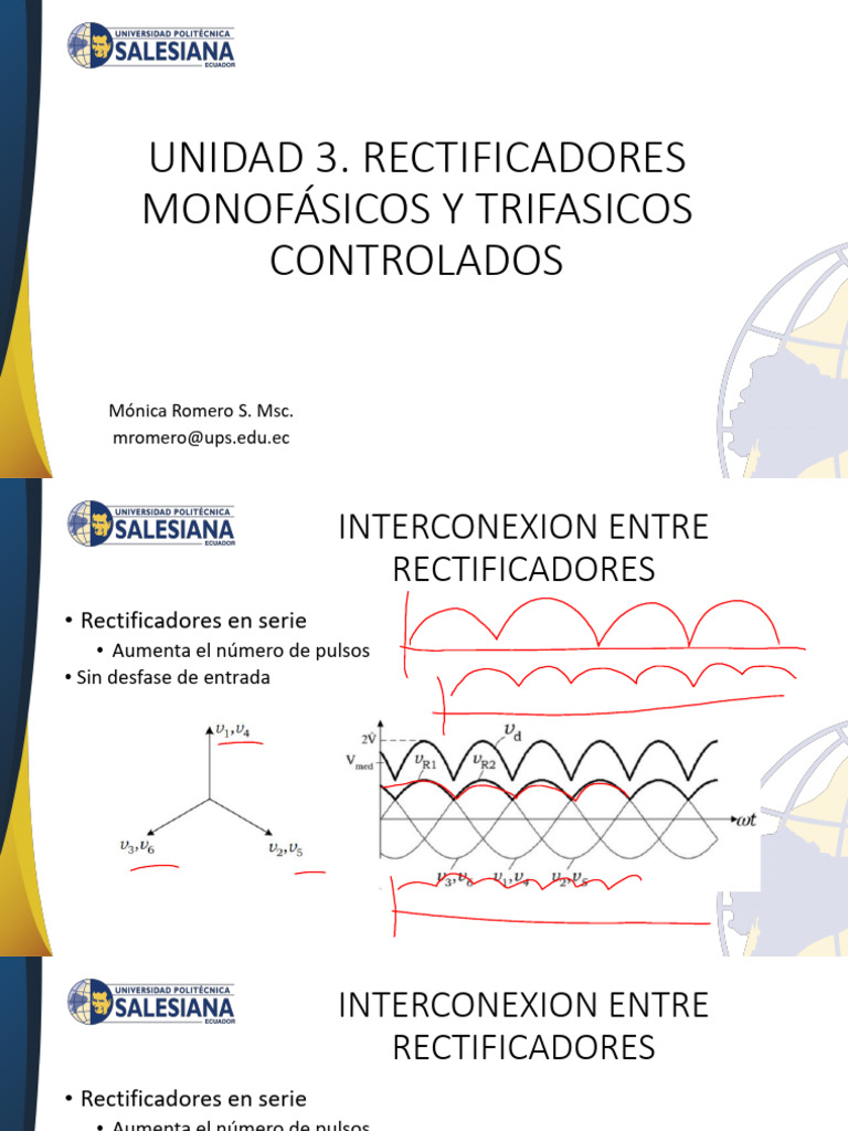 Rectificadores Controlados: Monofásicos y Trifásicos | PDF ...