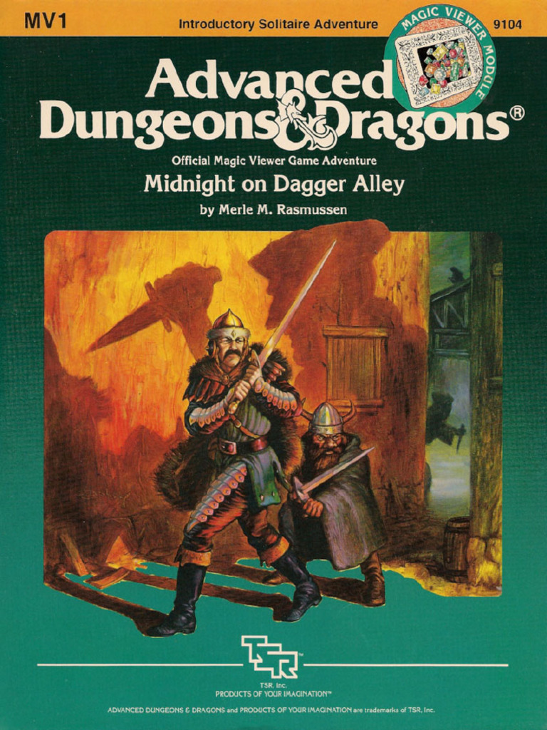ADnD MV1 Midnight On Dagger Alley 1st Edition | PDF