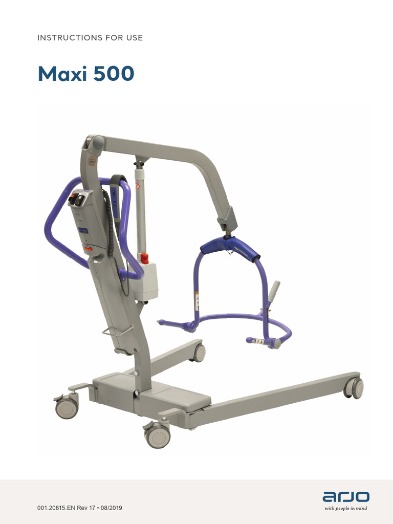 Arjo Maxi 500 Service Manual | PDF | Battery Charger | Elevator