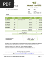 Receipt Hotel Traveloka | PDF