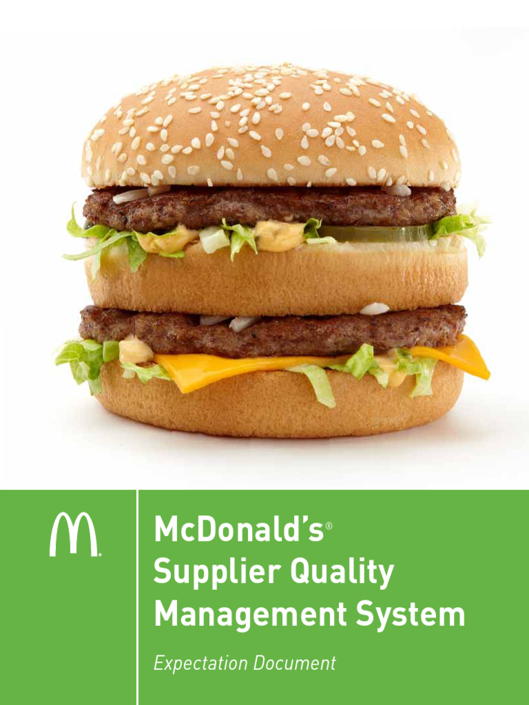 MC Donald's Supplier Quality Management System - Vers. 2.0 - February ...