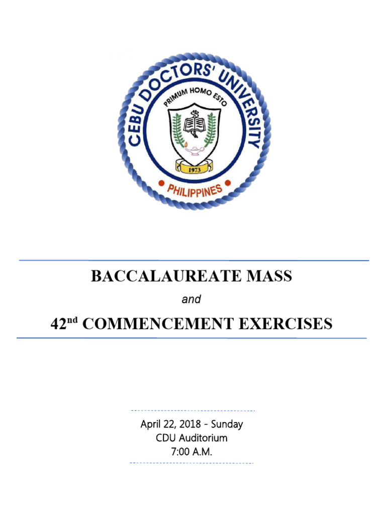 Graduation Mass Template | PDF | Lord's Prayer | Glory (Religion)