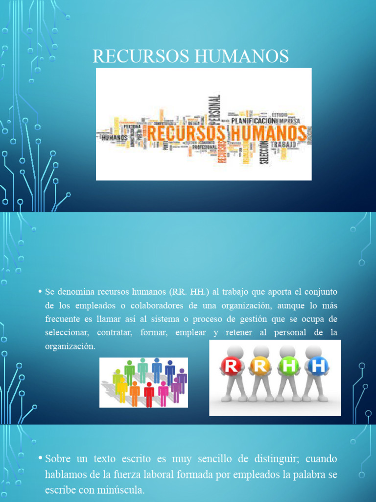 Recursos Humanos | PDF | Gestión de recursos humanos | Business