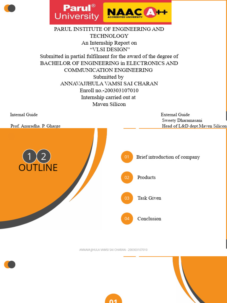 VLSI Design Internship Report | PDF | Field Programmable Gate Array | Hardware Description Language