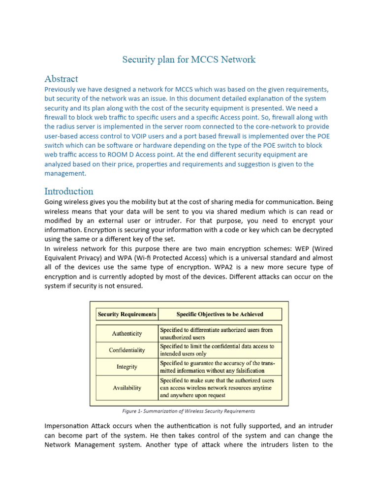 Wireless Report Changes | PDF | Computer Network | Security