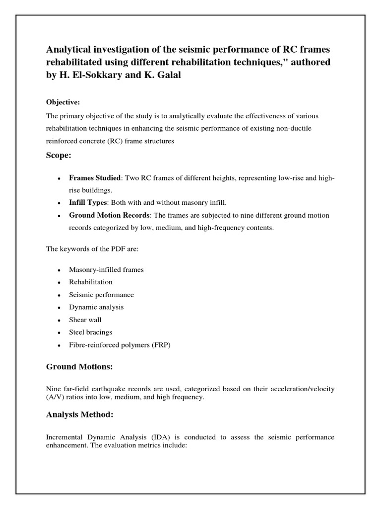 RM Report | PDF | Fibre Reinforced Plastic | Seismology