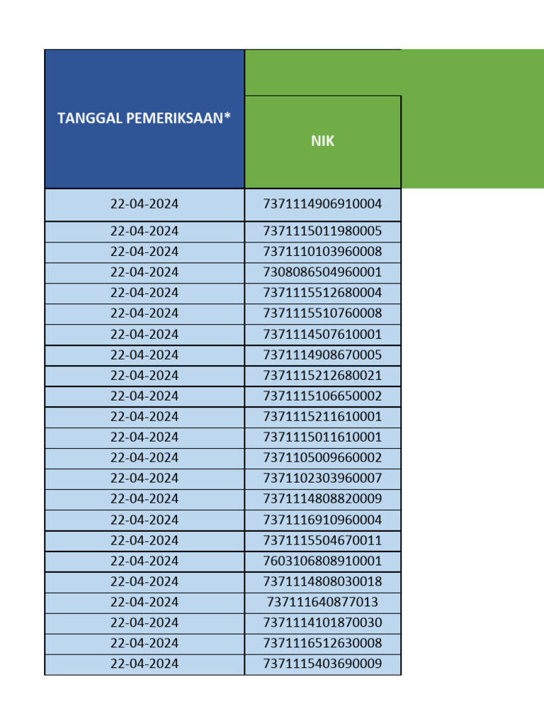 Form Offline Puskesmas April 3 | PDF
