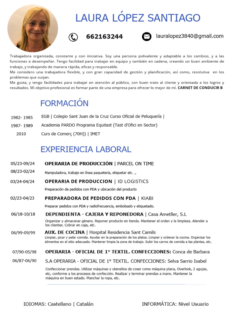 CV - Laura López | PDF | Informática