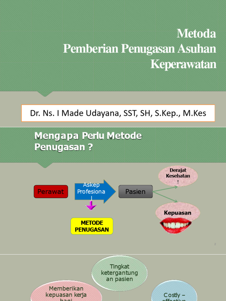 MATERI PERTEMUAN 6 DAN 7 - Metode Penugasan Dan Kebutuhan Tenaga Perawat | PDF
